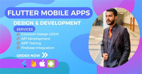 Develop Flutter Mobile Apps For Your Unique Vision And Needs On Fiver