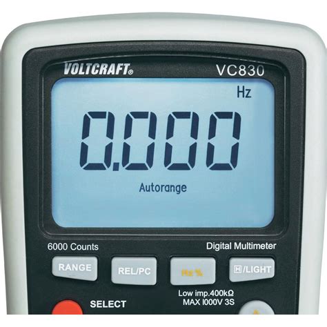 Voltcraft Vc 830 Digital Multimeter Rapid Online