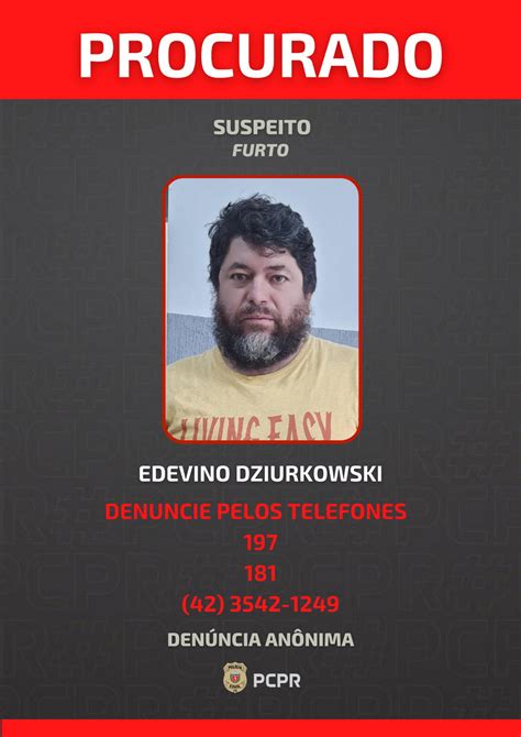 Polícia Civil Divulga Imagem De Procurado Integrante De Organização