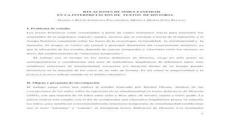 Relaciones De Simultaneidad En La InterpretaciÓn De Mx