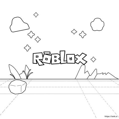 Roblox Logo Halaman Mewarnai