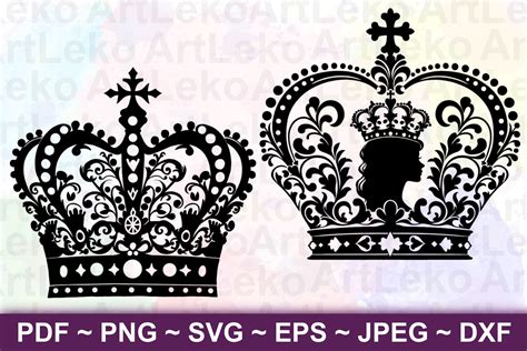 Queen Crowns Svg Bundle Crown Svg Tiara Svg Queen Tiara Svg