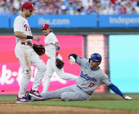 【ナ・リーグ速報】フィリーズがドジャースに圧勝、大谷翔平は1安打1盗塁 Sports Data And Article