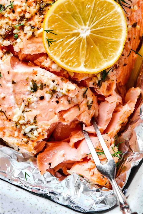 Baked Sockeye Salmon Recipe Lemon Garlic Butter The Big Mans World