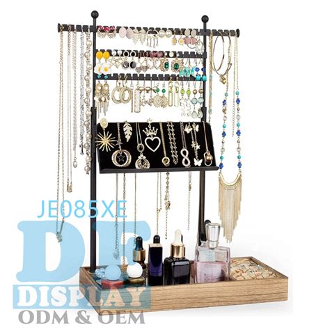 Jewelry Organizer Jewelry Stand With Necklace Display Holder 3 Tier