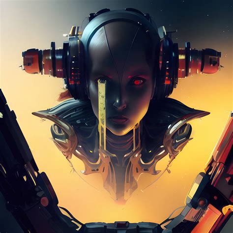 Ai Sexy Alien Cyborg Red Hair Woman With Headp By Dyonix01 On Deviantart