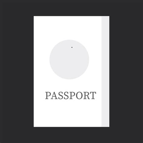 Premium Vector White Passport On Black Background For Web Design