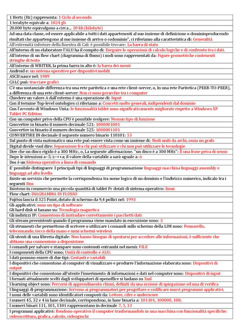 Strumenti Informatici Per Lo Sport Pegaso Docsity