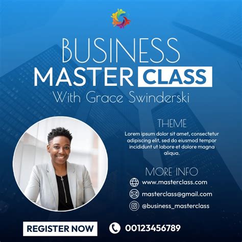 Copy Of Corporate Business Masterclass Event Flyer Postermywall