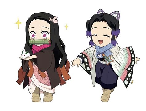 Nezuko And Shinobu Anime Chibi