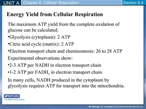Biology 12 Inside The Mitochondria Section 6 4 Ppt