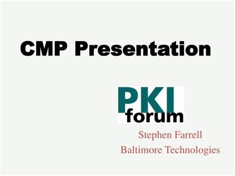 Ppt Cmp Presentation Powerpoint Presentation Free Download Id4182895