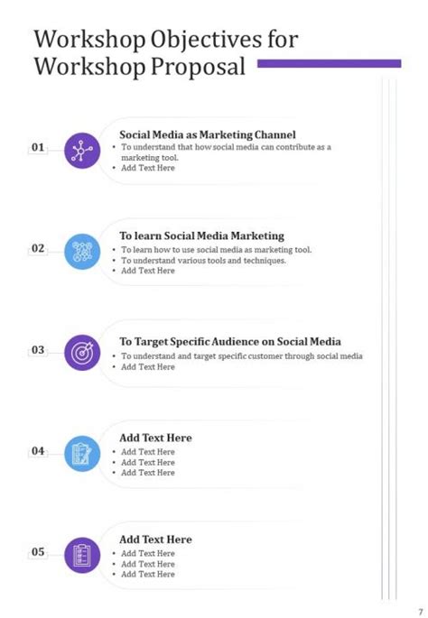 A4 Workshop Proposal Template Presentation Graphics Presentation Powerpoint Example Slide