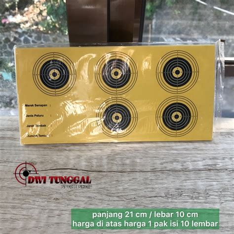 Jual Kertas Target Tembak Target Tembak Kertas Target Shopee