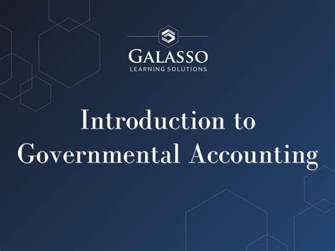 Introduction To Governmental Accounting Galasso Learning Solutions
