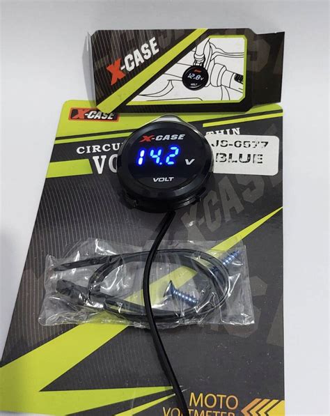 Volt Meter Aki Voltmeter Aki Motor Pengukur Aki Motor 12 Volt Volt