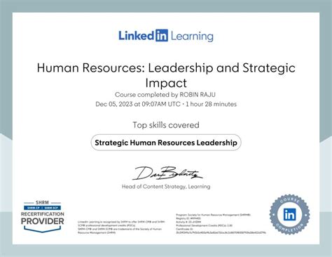 Robin Raju Chrmp Hrbp Iim Hr Analytics On Linkedin Certificate
