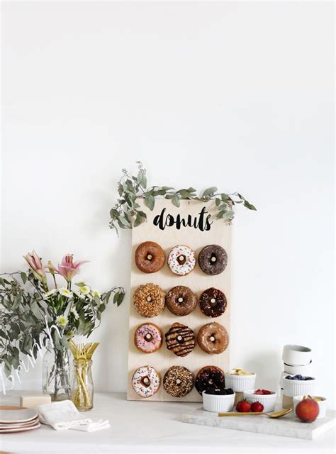 Diy Donut Wall Diy Donuts Diy Wedding Video Wedding Donuts