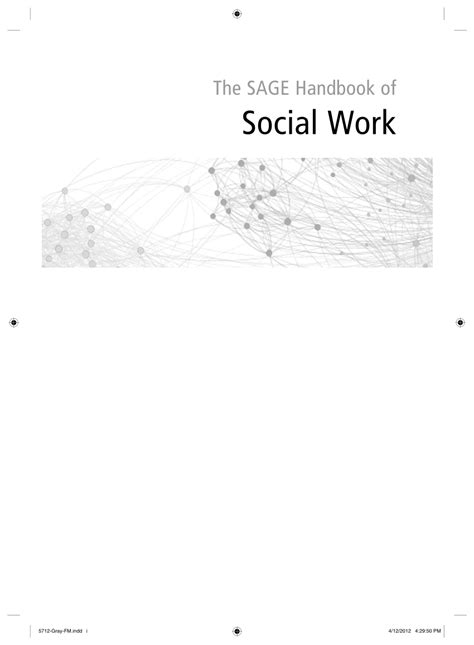 Pdf The Sage Handbook Of Social Work