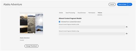 managing content fragment models adobe experience manager