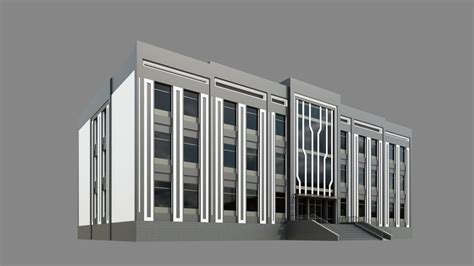 Office Building Model Turbosquid 2029041