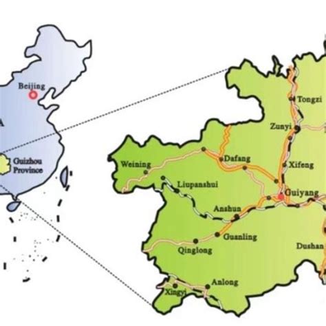 Map Of Rongjiang County Guizhou Province China Source Haijing Sung
