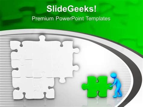 Fix The Puzzle With Right Part PowerPoint Templates Ppt Backgrounds For Slides