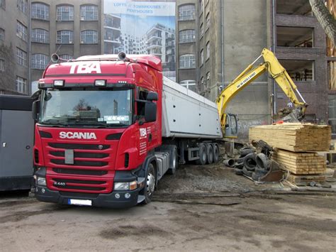 Scania R440 Kippsattelzug Mit Schmitz Auflieger Wird Am 17022014 Auf
