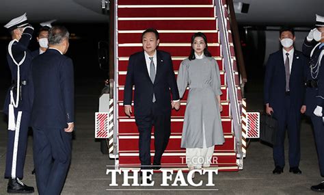 5박7일 순방 마치고 귀국한 윤 대통령 [tf사진관]