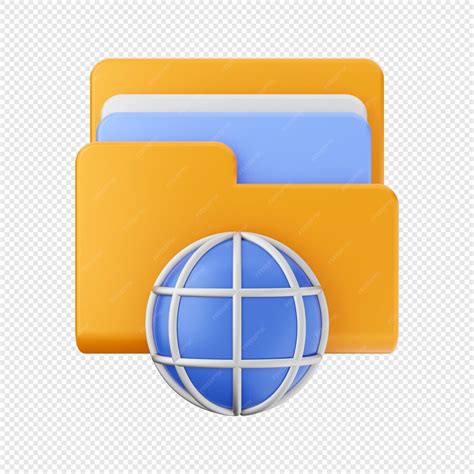 premium psd 3d folder data file storage icon illustration