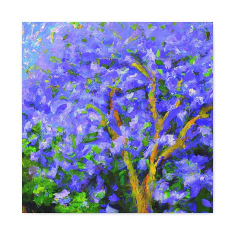 Jacaranda Tree Reflection Canvas