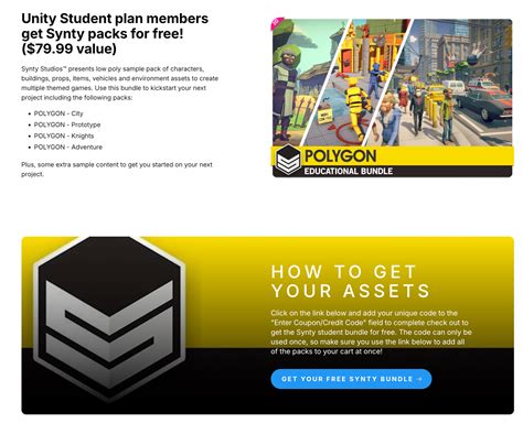 How To Redeem The Synty Student Bundle Unity Support Help Center
