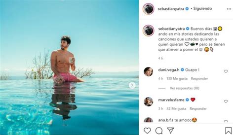 Sebastián Yatra se fotografió con poca ropa y revolucionó las redes