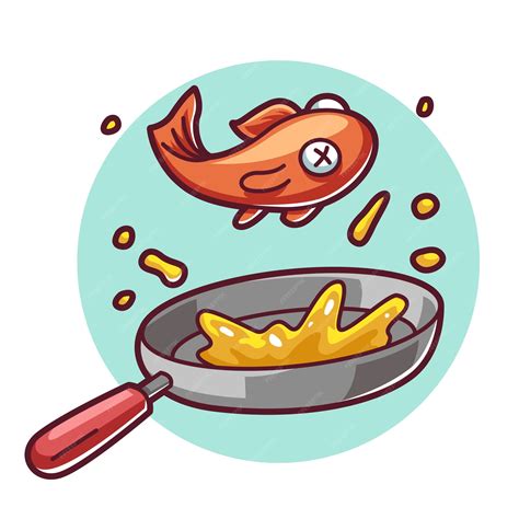 Premium Vector Fried Fish