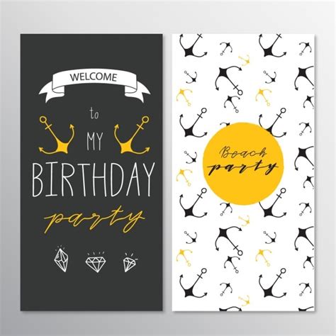 Dise O De Plantilla De Tarjeta De Cumplea Os Descargar Vectores Gratis