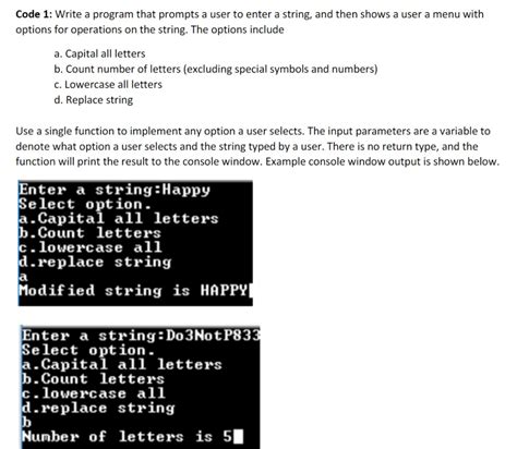 solved code 1 write a program that prompts a user to enter