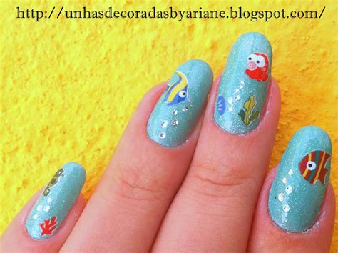 Unhas Artísticas By Ariane Haselmann Unhas De Fundo Do Mar