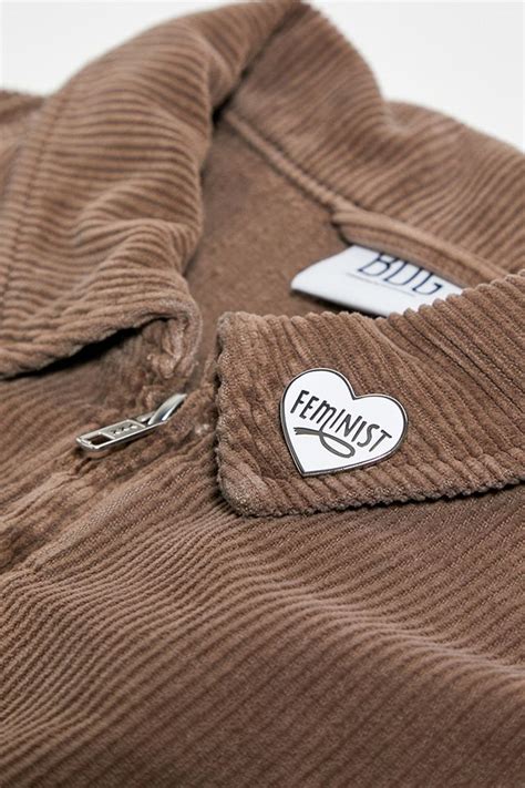 Punky Pins Feminist Heart Shaped Enamel Pin Urban Outfitters Uk
