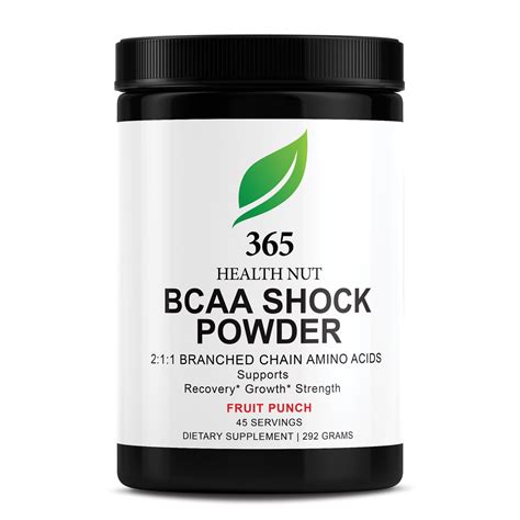 Bcaa Shock Powder Fruit Punch 365 Health Nut
