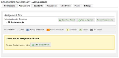 Assignments Overview Digication Help Desk