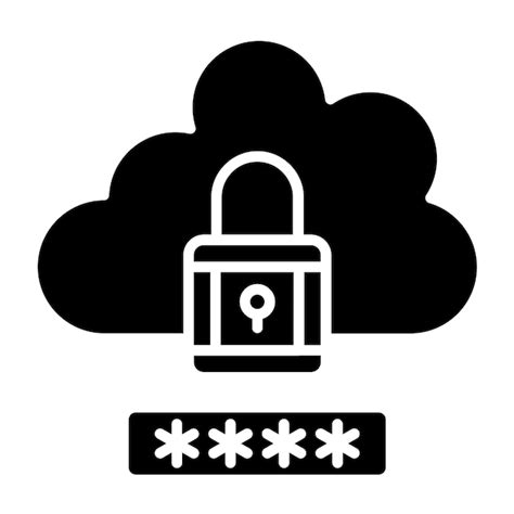 Premium Vector Vector Design Cloud Password Icon Style