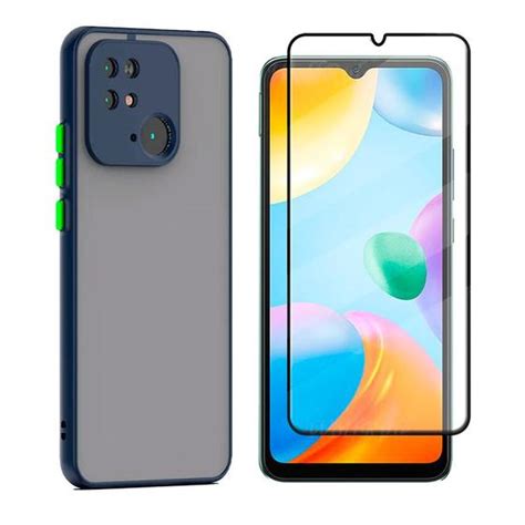 Capa Anti Impacto Xiaomi Redmi C Pelicula Vidro D M Kit Capinha E Pel Cula Para