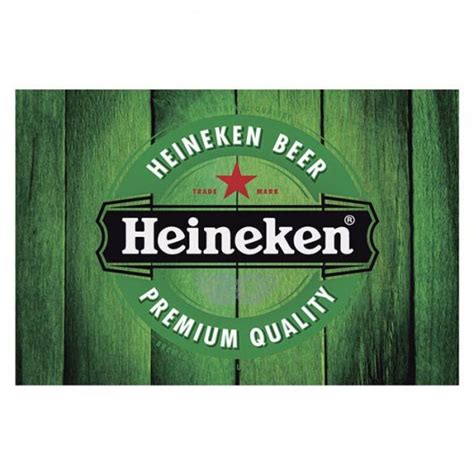 Placa Decorativa Heineken Logo Verde