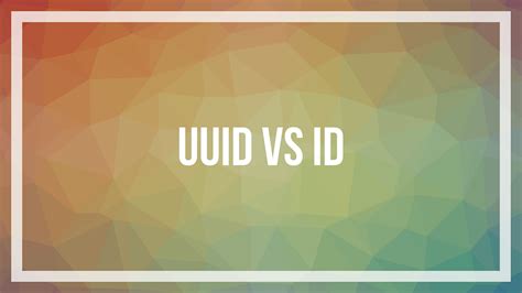 why working with uuids instead of ids is better by guillaume occuly