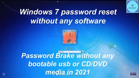 How To Reset Windows 7 Password Without Any Software Or Bootable Usb Cd Dvd Drive Ll🔥🔥🔥 Ll 2022