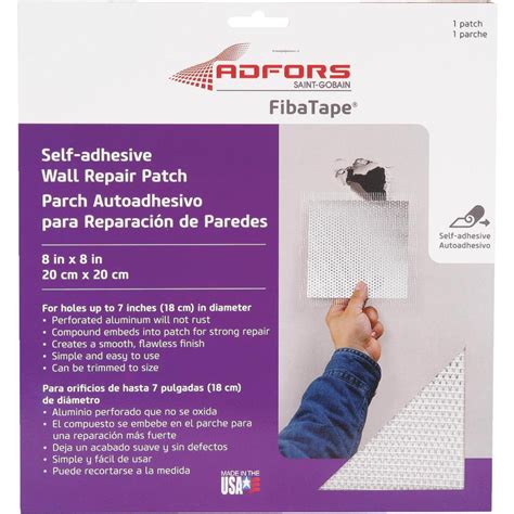 Fibatape 8 In X 8 In Wall And Ceiling Self Adhesive Drywall Patch Serving Alabama Oxford