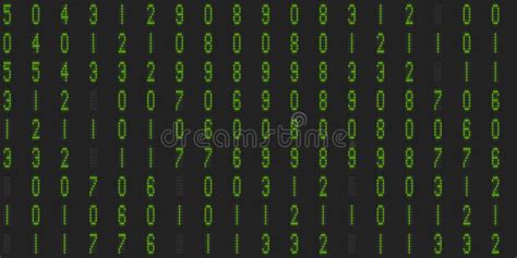 green numeral tech design backdrop abstract display digit pattern