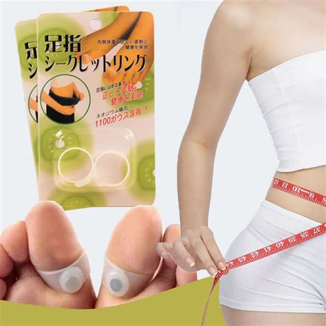 1 Pair Magnetic Silicone Foot Massage Toe Ring Fat Burning For Loss