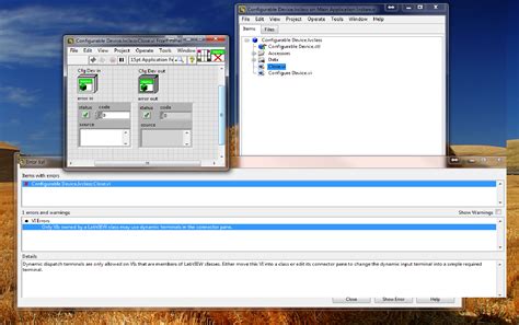 Labview Claiming That Vi Is Not A Member Of The Class Ni Community