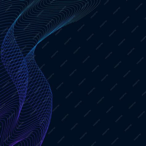 Premium Psd Data Visualization Dynamic Wave Pattern Vector